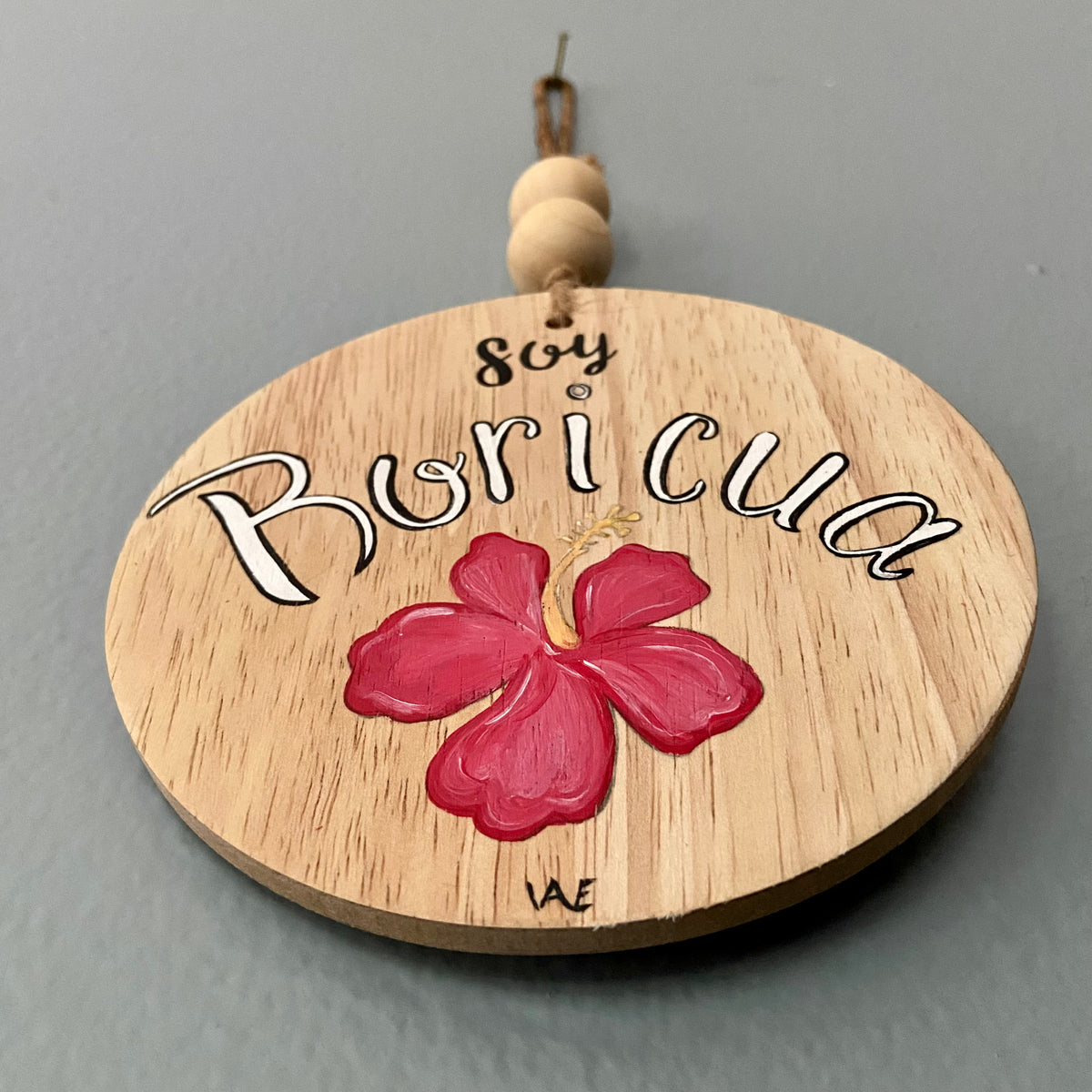 Soy Boricua Circle Plaque – NamArt Designs