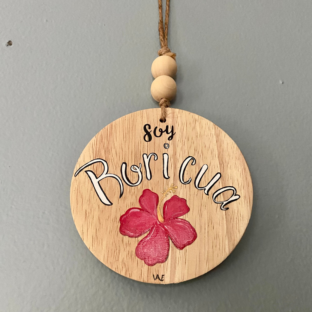 Soy Boricua Circle Plaque – NamArt Designs